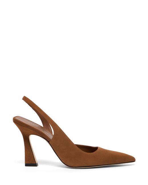Stuart Weitzman Vinnie 85 Dorsay Slingback in Brown | Lyst UK