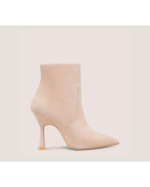 Stuart Weitzman Parton 100 Bootie in Natural | Lyst
