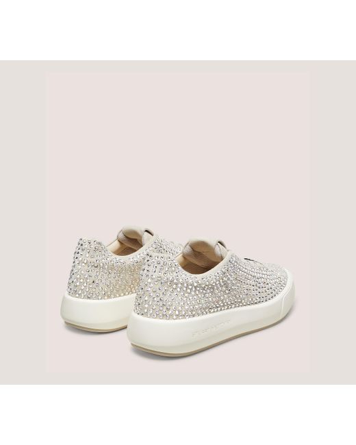 Stuart Weitzman Sw Pro Shine Sneakers in White | Lyst