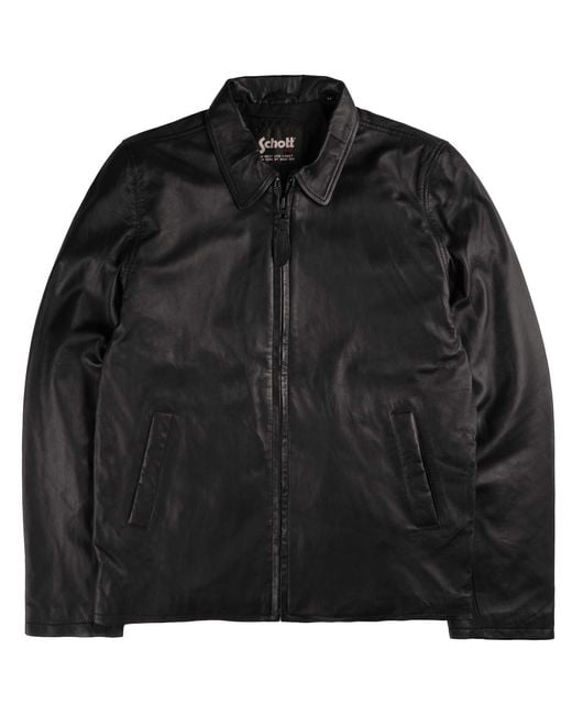Schott Nyc Classic Leather Jacket in Black for Men | Lyst UK