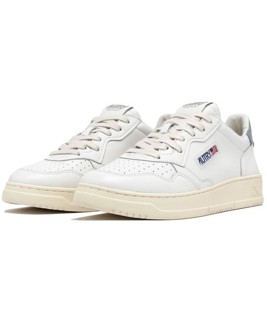 Autry Medalist Low Sneakers Leather in White for Men | Lyst UK