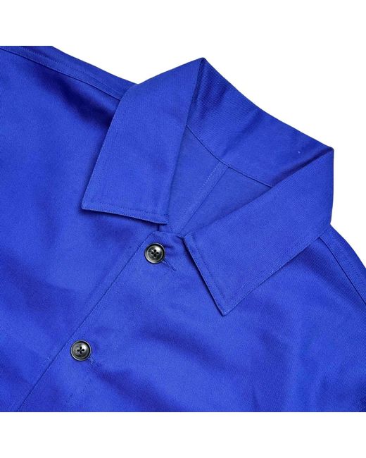 real hoxton French Utility Jacket in Blue for Men | Lyst UK