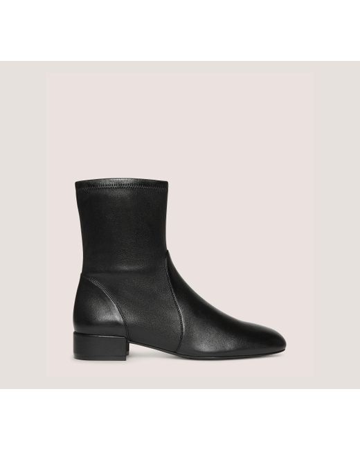Stuart Weitzman The Odetta City 25 Stretch Bootie in Black | Lyst