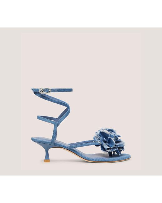 Stuart Weitzman Belize 50 Sandal in Blue | Lyst