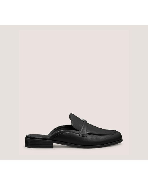 Stuart Weitzman Liana Logo Mule in Black | Lyst