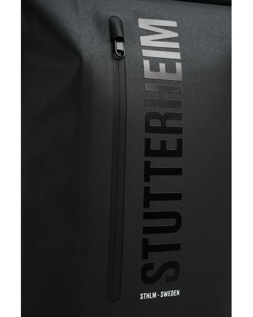 Stutterheim Rain Rolltop 25L Backpack in Black | Lyst