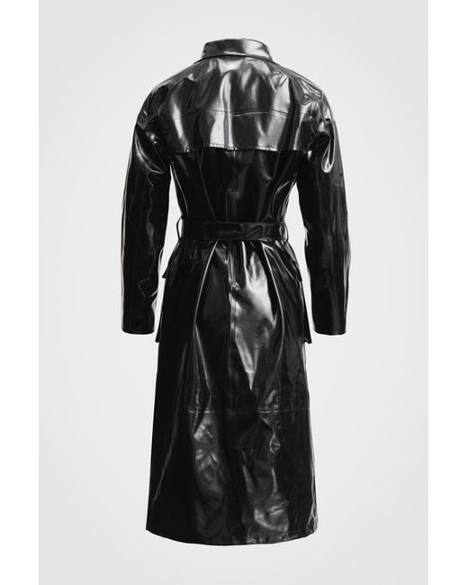 Stutterheim Kista Opal Trench Coat in Black | Lyst
