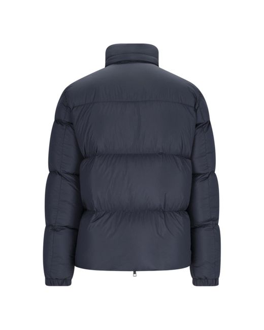 Moncler Short Down Jacket "besbre" in Blue for Men | Lyst
