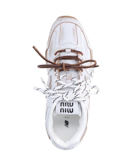 Miu Miu X New Balance "530 Sl" Sneakers in White | Lyst