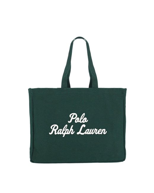 Polo Ralph Lauren Logo Tote Bag in Green for Men | Lyst UK