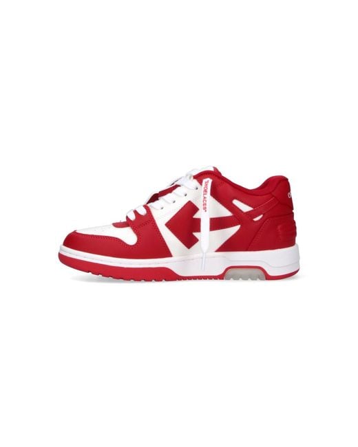 Off-White c/o Virgil Abloh "Out Of Office" Sneakers in Red for Men ...