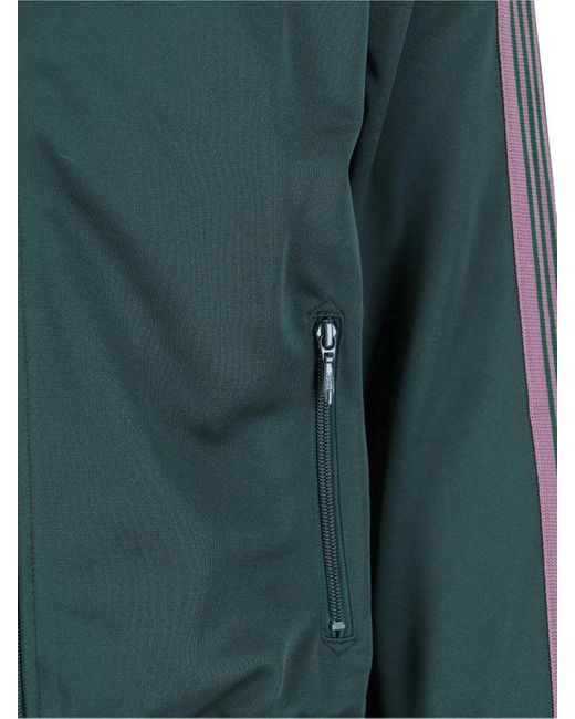 Needles Logo Sports Jacket in Green for Men | Lyst UK