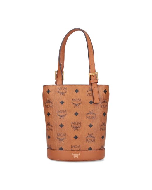MCM "aren" Mini Bag in Brown | Lyst