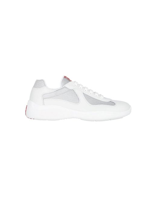Prada "america's Cup" Sneakers in White for Men | Lyst