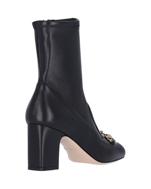 Gucci Ankle Boots With Clamp in Black | Lyst