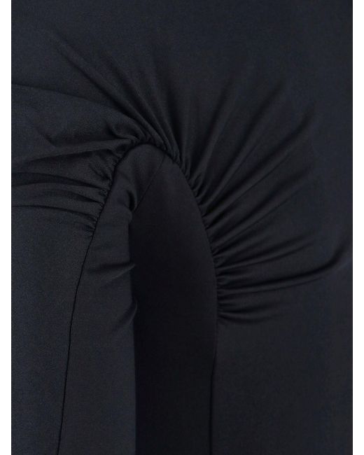 Victoria Beckham Midi Dress in Black | Lyst UK