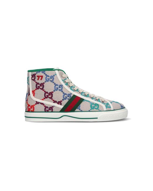 Gucci '1977' High Tennis Sneakers for Men | Lyst Gucci '1977' High Tennis Sneakers for Men | Lyst