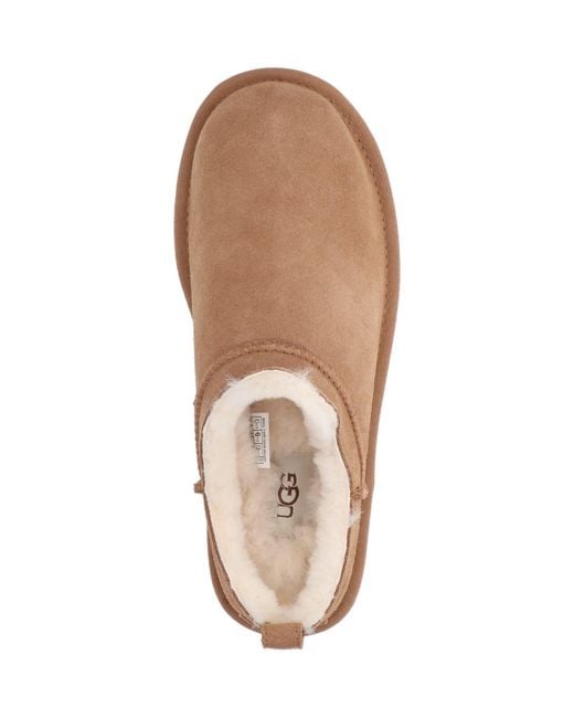 UGG "Classic Micro" Mules in Natural | Lyst UK
