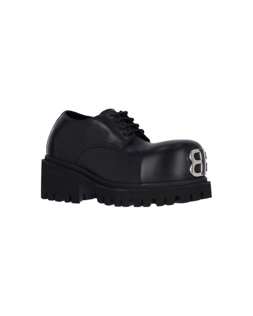 Balenciaga "stomper" Derby Shoes in Black for Men | Lyst