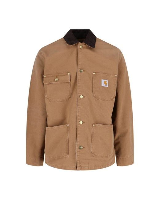 Carhartt Work Jacket "og Chore" in Brown for Men | Lyst