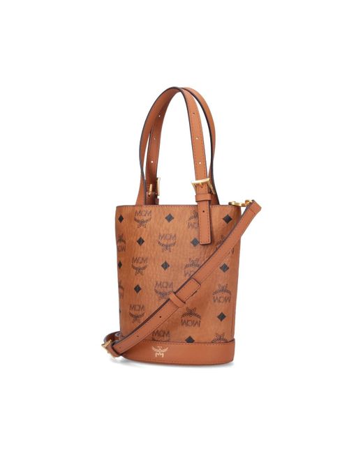 MCM "aren" Mini Bag in Brown | Lyst