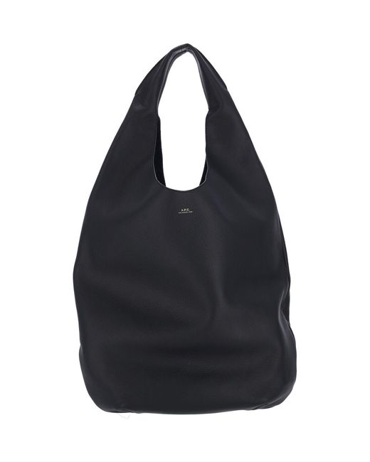 A.P.C. 'Le Neige' Tote Bag in Black | Lyst UK