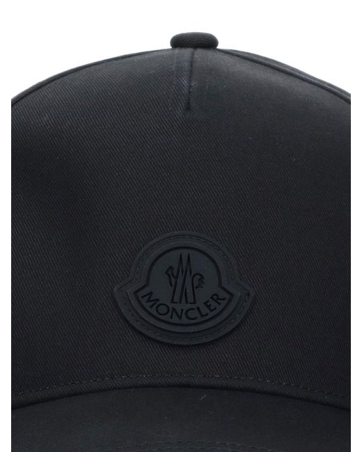 Moncler Logo Baseball Cap in Blue for Men | Lyst UK