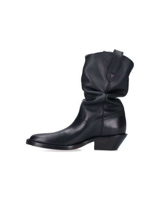 Maison Margiela 'tabi' Texan Boots in Black | Lyst