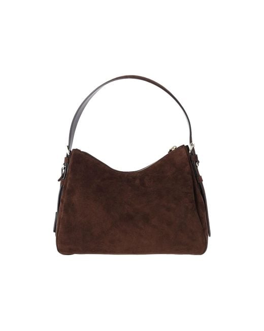 Prada Shoulder Bag Logo in Brown | Lyst UK