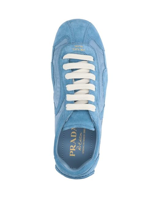 Prada "Montecarlo Re-Edition" Sneakers in Blue | Lyst UK