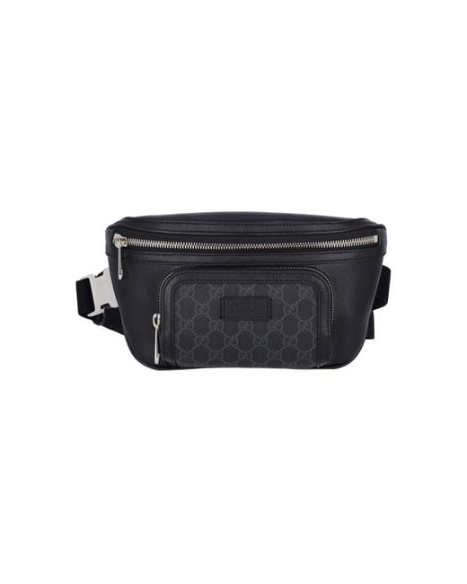 Gucci Small Fanny Pack "Gg" in Black for Men | Lyst