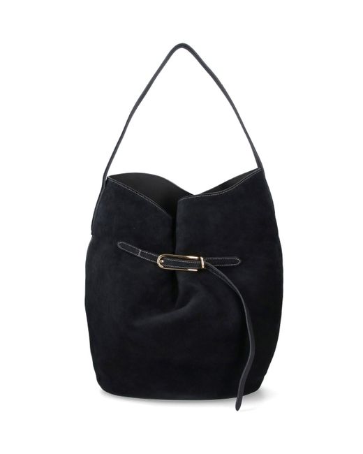 Liffner 'Belted Bag' Large Bucket Bag in Black | Lyst