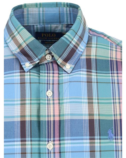 Polo Ralph Lauren Logo Shirt in Blue for Men | Lyst UK
