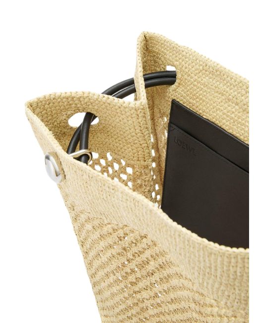 Loewe Pebble Raffia Hobo Bag in Natural | Lyst