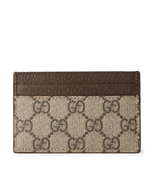 Gucci gg Two-tone Card Holder in Brown for Men | Lyst