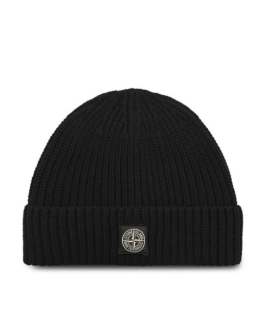 Stone Island Compass Logo Patch Cap in Black for Men | Lyst UK