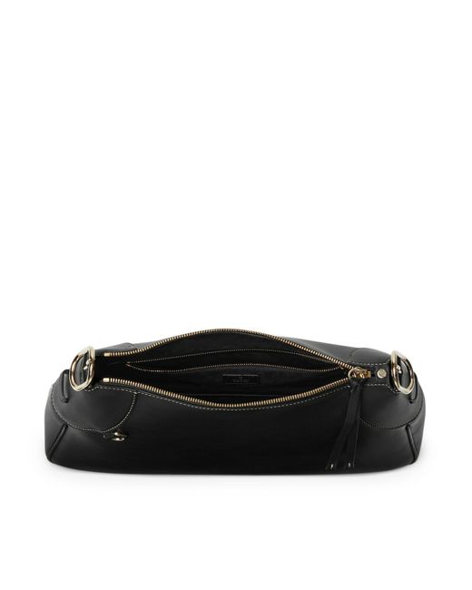Gucci Gg Emblem Shoulder Bag Large Size in Black | Lyst