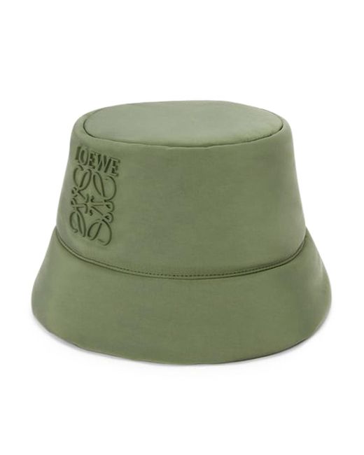 Loewe Padded Wide-brim Shell Bucket Hat M/ in Green for Men | Lyst
