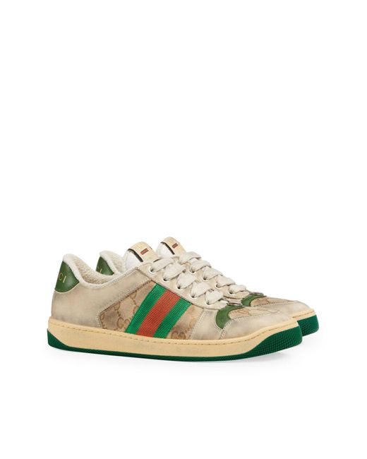 Gucci Screener Sneaker in Green | Lyst