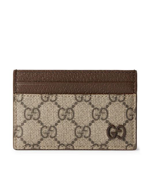 Gucci gg Two-tone Card Holder in Brown for Men | Lyst