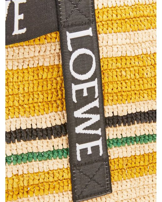 Loewe Fold Shopper In Raffia in Yellow for Men | Lyst