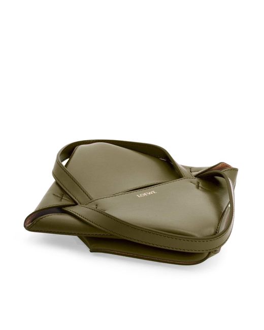 Loewe Puzzle Fold Tote Mini Bag in Green | Lyst