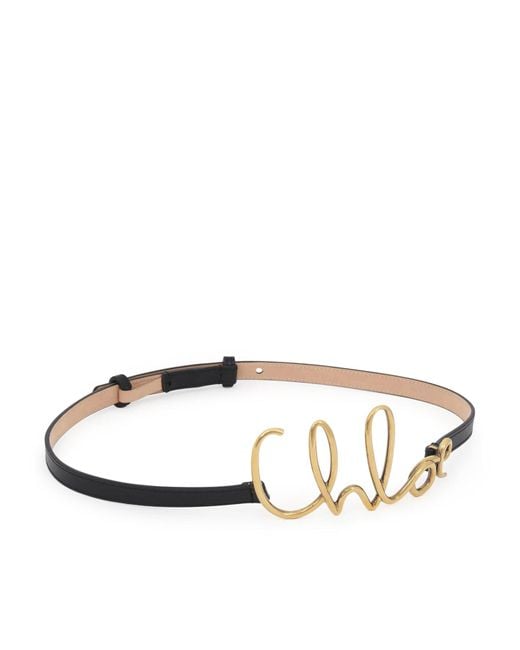 Chloé Belt in White | Lyst