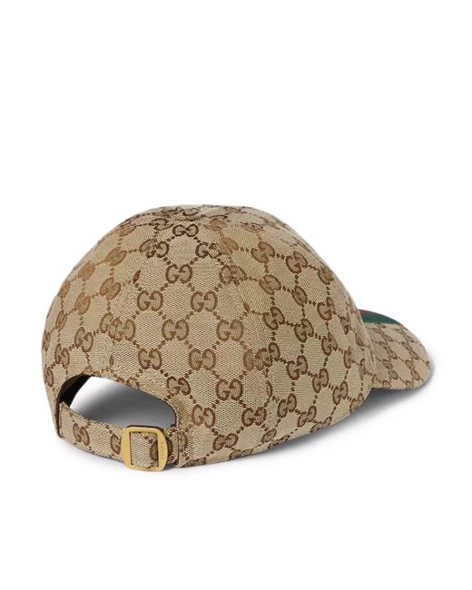 Gucci Original gg Fabric Baseball Cap in Natural for Men | Lyst UK