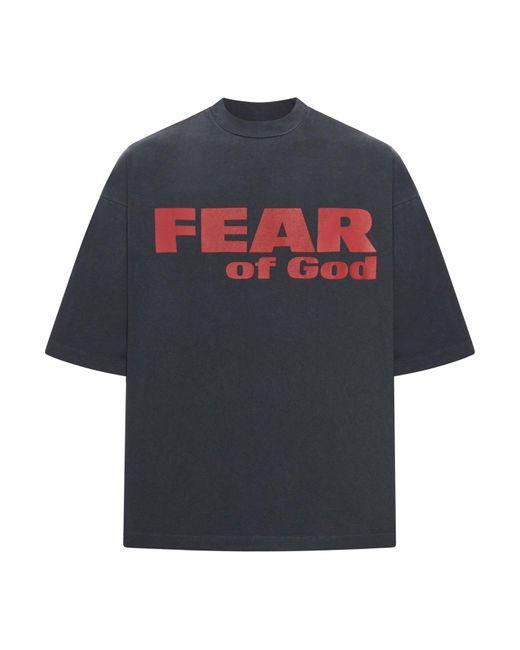 Fear Of God Oversized T-shirt "fear Is Gone" in Blue for Men | Lyst UK