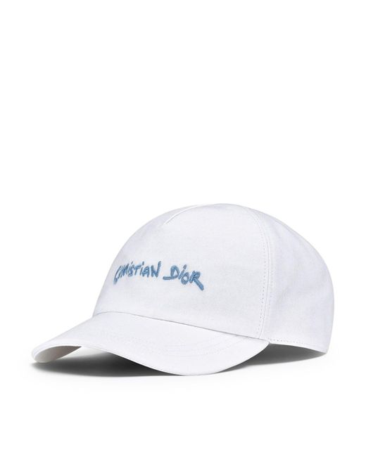 Dior Signature Cap in White for Men | Lyst