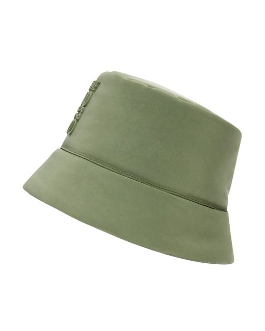 Loewe Padded Wide-brim Shell Bucket Hat M/ in Green for Men | Lyst