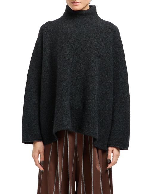Giorgio Armani Cashmere High Neck Sweater in Black | Lyst UK