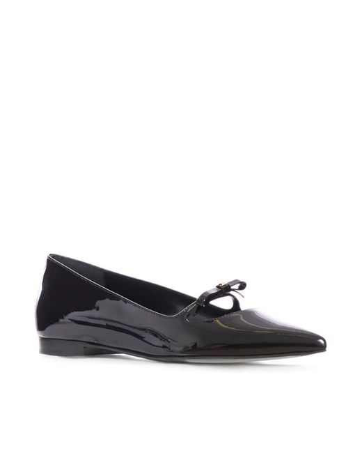 Celine Patent Leather Ballerina in Black | Lyst