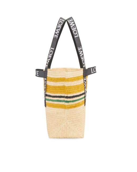 Loewe Fold Shopper In Raffia in Yellow for Men | Lyst